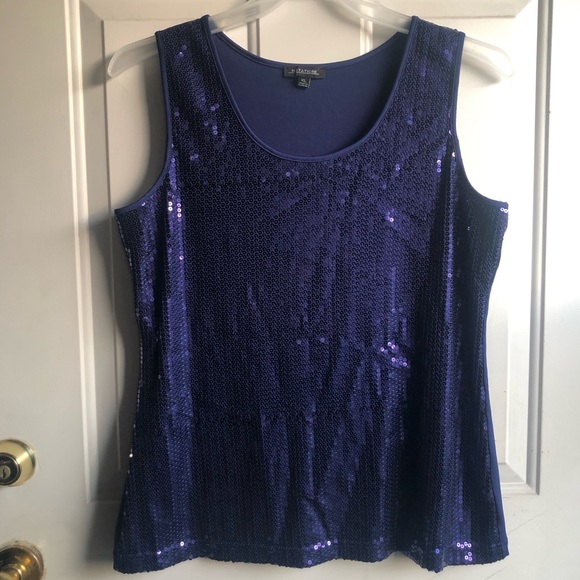 Notations | Tops | Notations Sequin Tank Size Xl | Poshmark